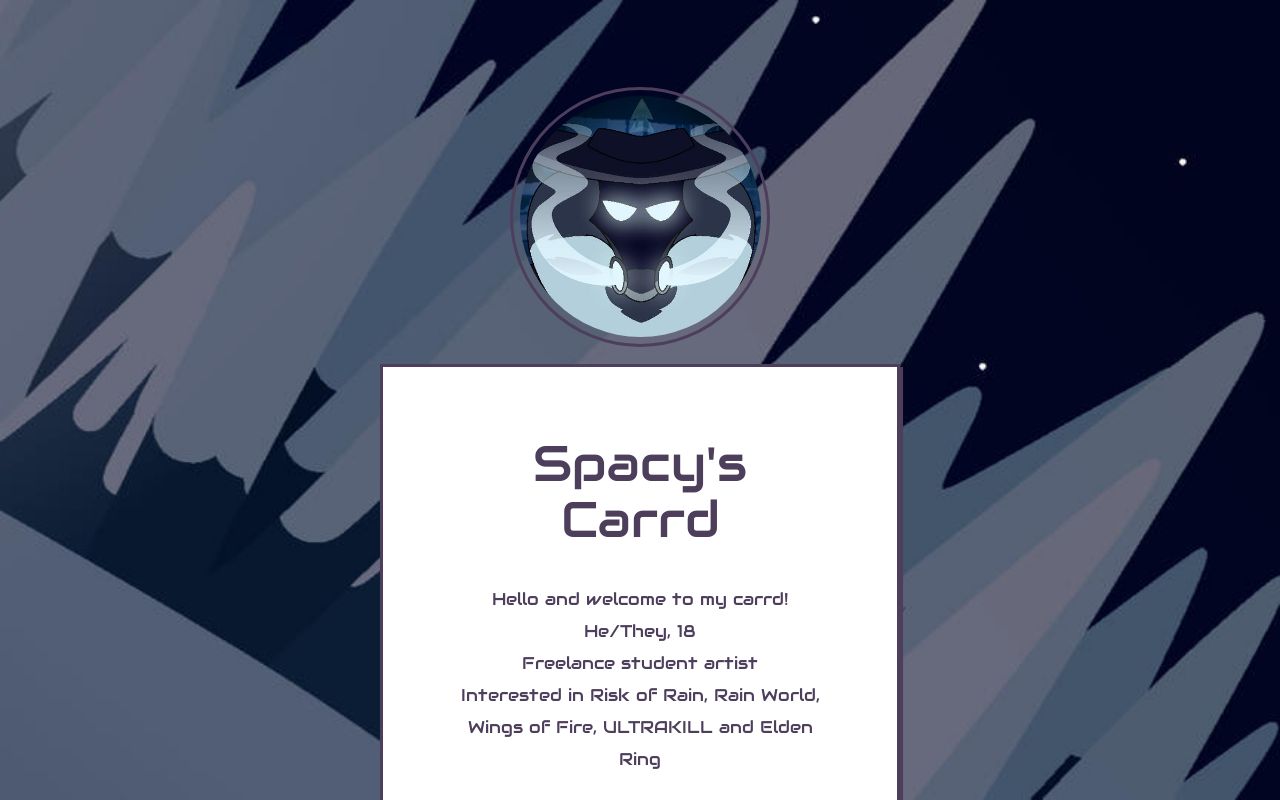 Spacy's Carrd
